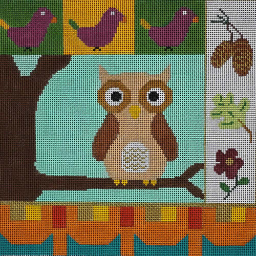Map Designs hand painted needlepoint